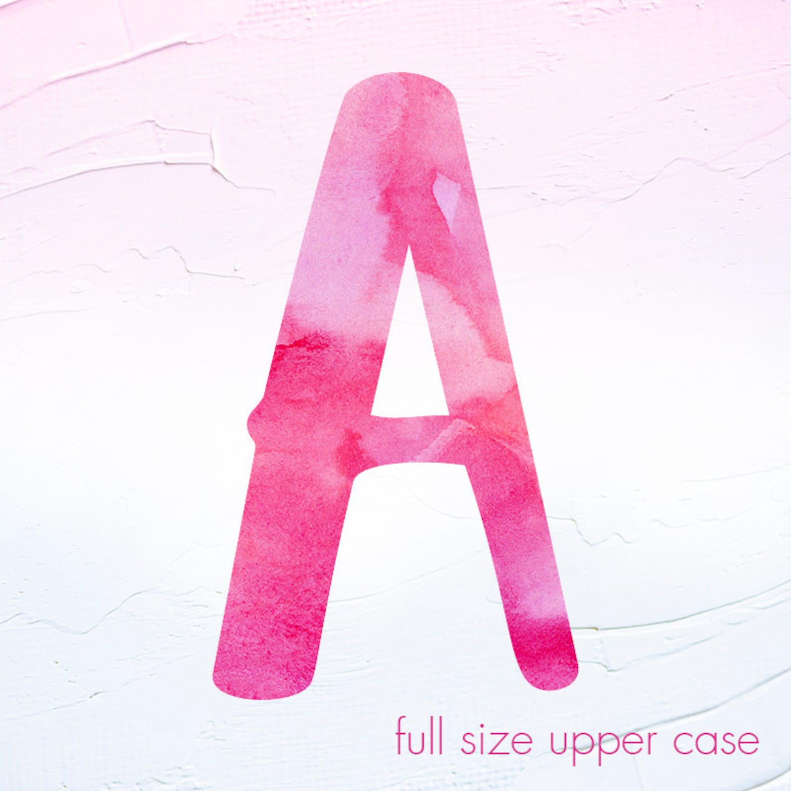 Pink Watercolor Alphabet Clipart Watercolor Letters Pink - Etsy