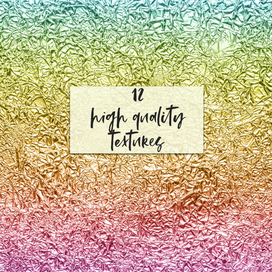 Rainbow Foil and Glitter Digital Paper Rainbow Digital - Etsy