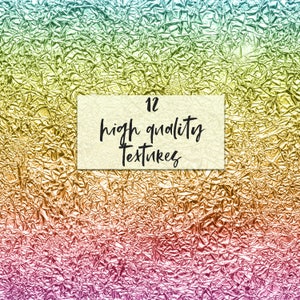 Rainbow Foil and Glitter Digital Paper, Rainbow Digital Papers, Rainbow ...