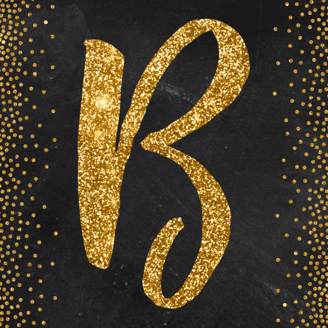 Buy 3 Pay for 2 Gold Alphabet Clip Art Gold Glitter | Etsy