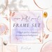 Rose Gold and Watercolor Frame Overlays Rose Gold Foil - Etsy