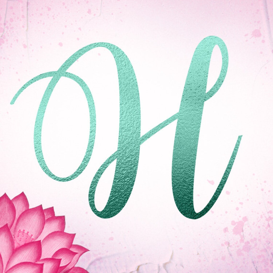 Mint Font Mint Alphabet Clipart Mint Foil Alphabet Mint | Etsy