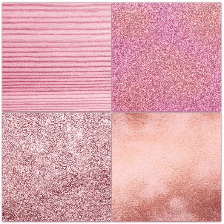 Blush Digital Papers Pink Digital Paper Pack Blush Textures | Etsy