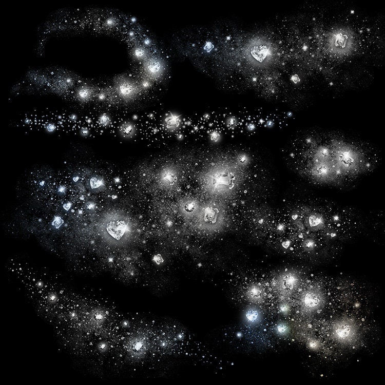 Silver Diamond Dust Clipart Overlays, PNG (digital Download) - Etsy