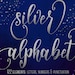 Silver Foil Alphabet Clipart, Silver Font, Silver Alphabet Clip Art ...