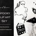 Halloween Ink Clipart, Halloween Design Elements, Black Hand Drawn ...