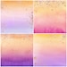 Ombre Watercolor Textures With Gold Splashes, Watercolor Digital Papers ...