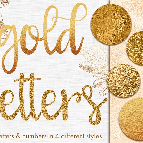 Gold Glitter Clipart - Etsy