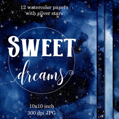 Night Sky Digital Paper Clipart Night Sky Wallpaper Night - Etsy