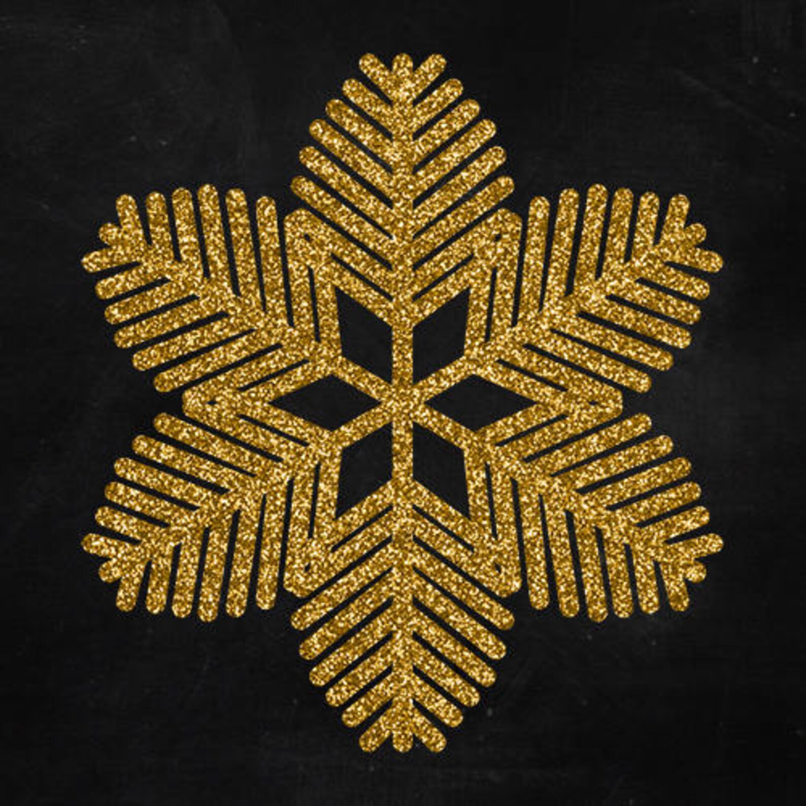 Gold Snowflakes Clipart Gold Glitter Snowflakes Gold Foil - Etsy