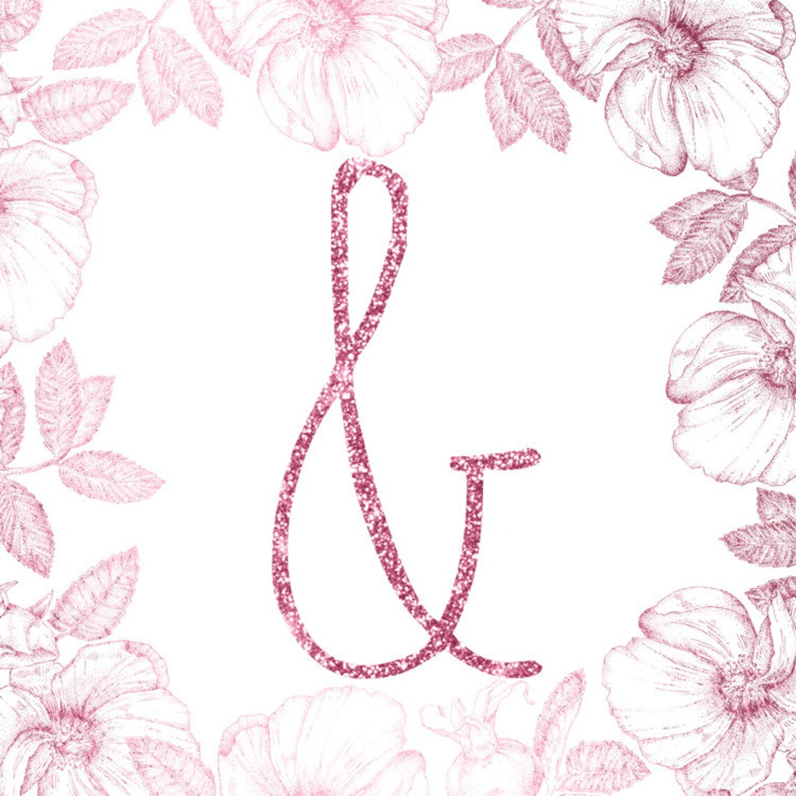 Pink Glitter Alphabet Pink Alphabet Clipart Glitter Letters | Etsy