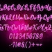 Pink Neon Alphabet Clipart Neon Letters With Hearts Neon - Etsy