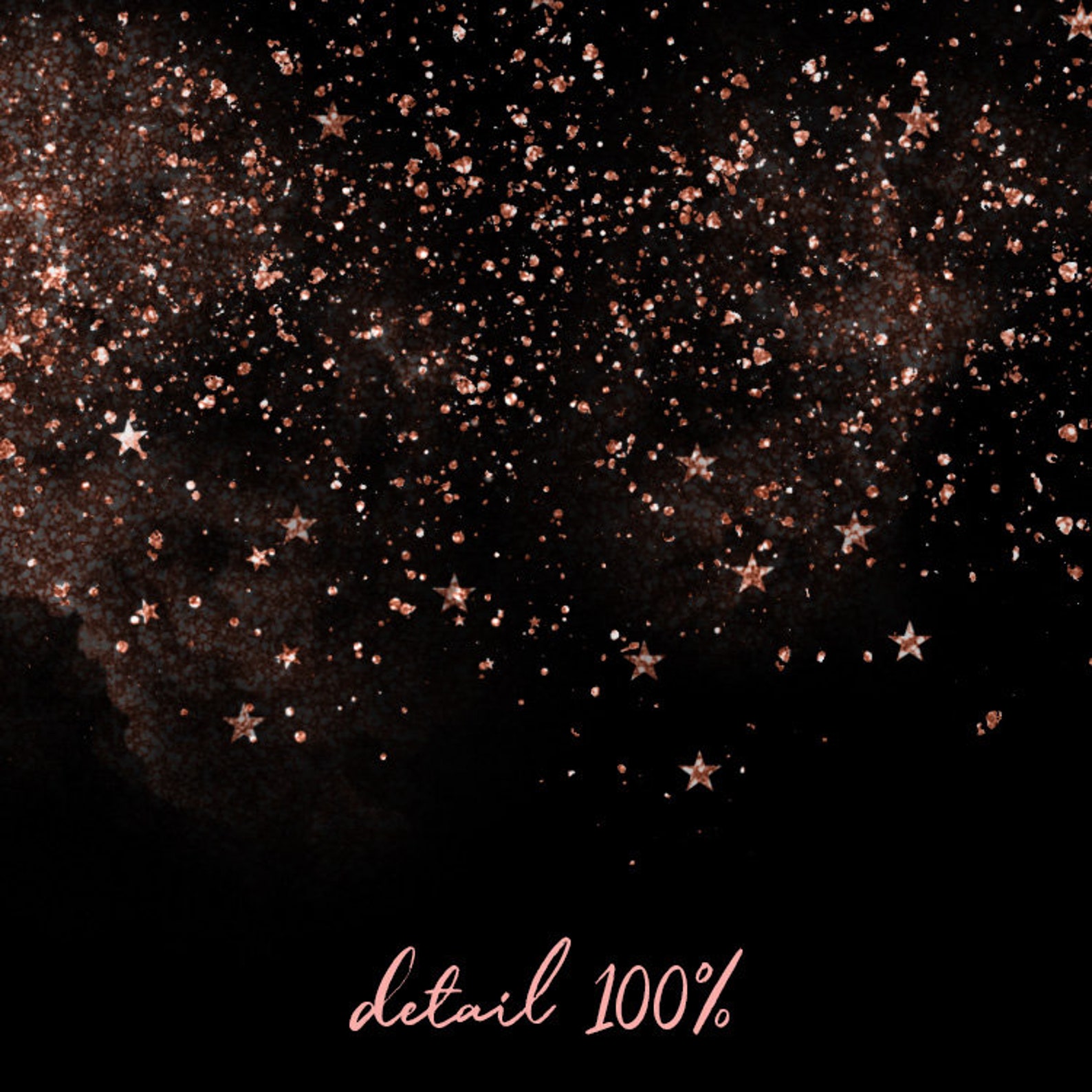 Rose Gold Dust Clipart Rose Gold Glitter Dust Overlay Pixie | Etsy