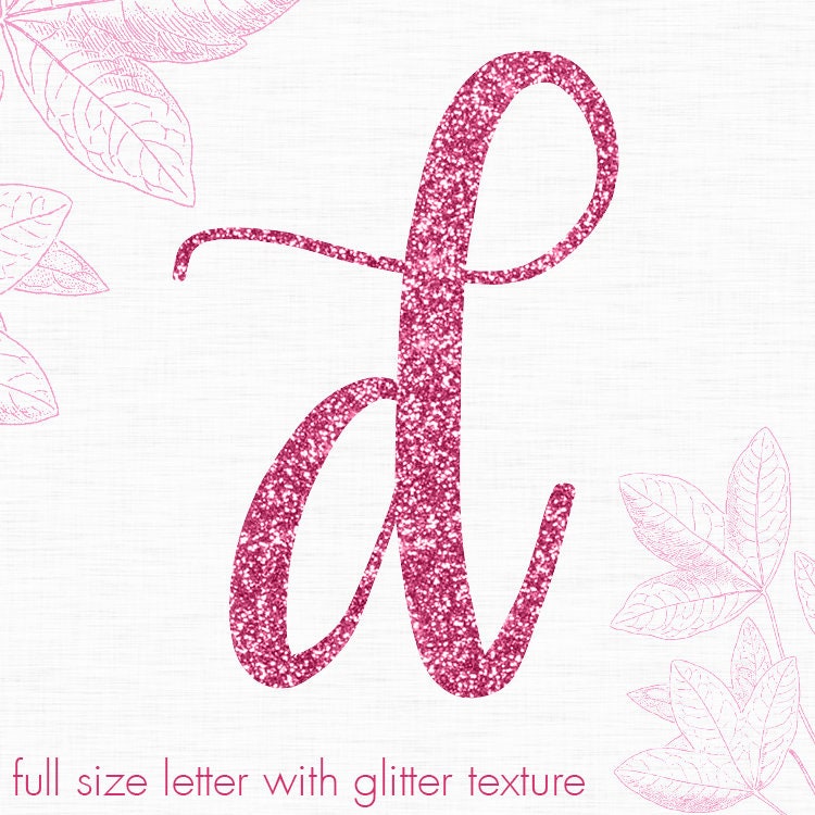 Pink Metallic Alphabet Clipart Pink Font Lower Case Letters - Etsy