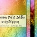 Rainbow Foil and Glitter Digital Paper, Rainbow Digital Papers, Rainbow ...