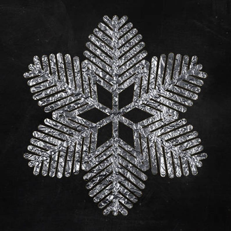 Silver Snowflakes Clipart Christmas Clipart Winter Clipart | Etsy