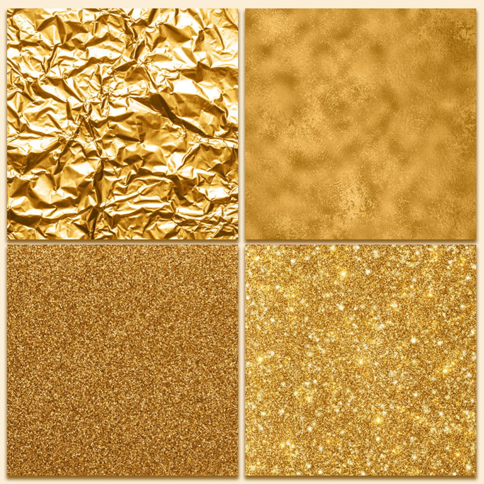 Gold Digital Paper Clipart Gold Patterns Gold Texture Gold | Etsy