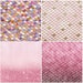 Pink Mermaid Scales Digital Paper Set, Watercolor Paper, Gold Scales ...