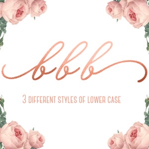 Rose Gold Alphabet Clipart, Rose Gold Foil Alphabet, Rose Gold Letters ...