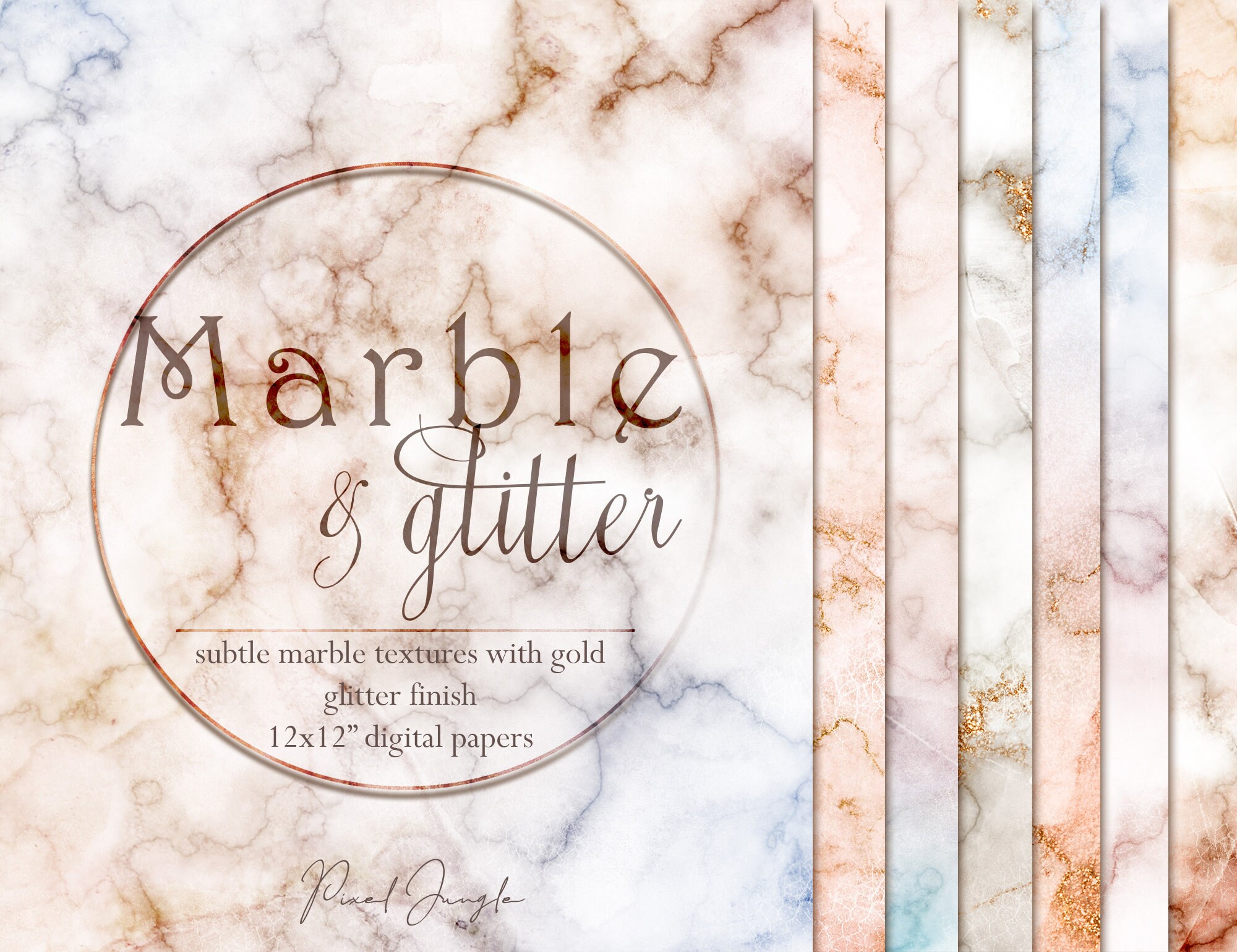 Marble digital paper pack Marble with gold glitter Marble | Etsy