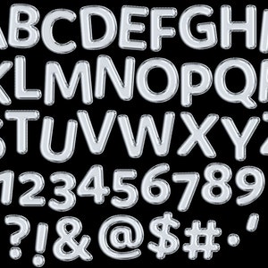 Silver Balloon Alphabet Clip Art, Silver Balloons, Silver Foil Alphabet ...