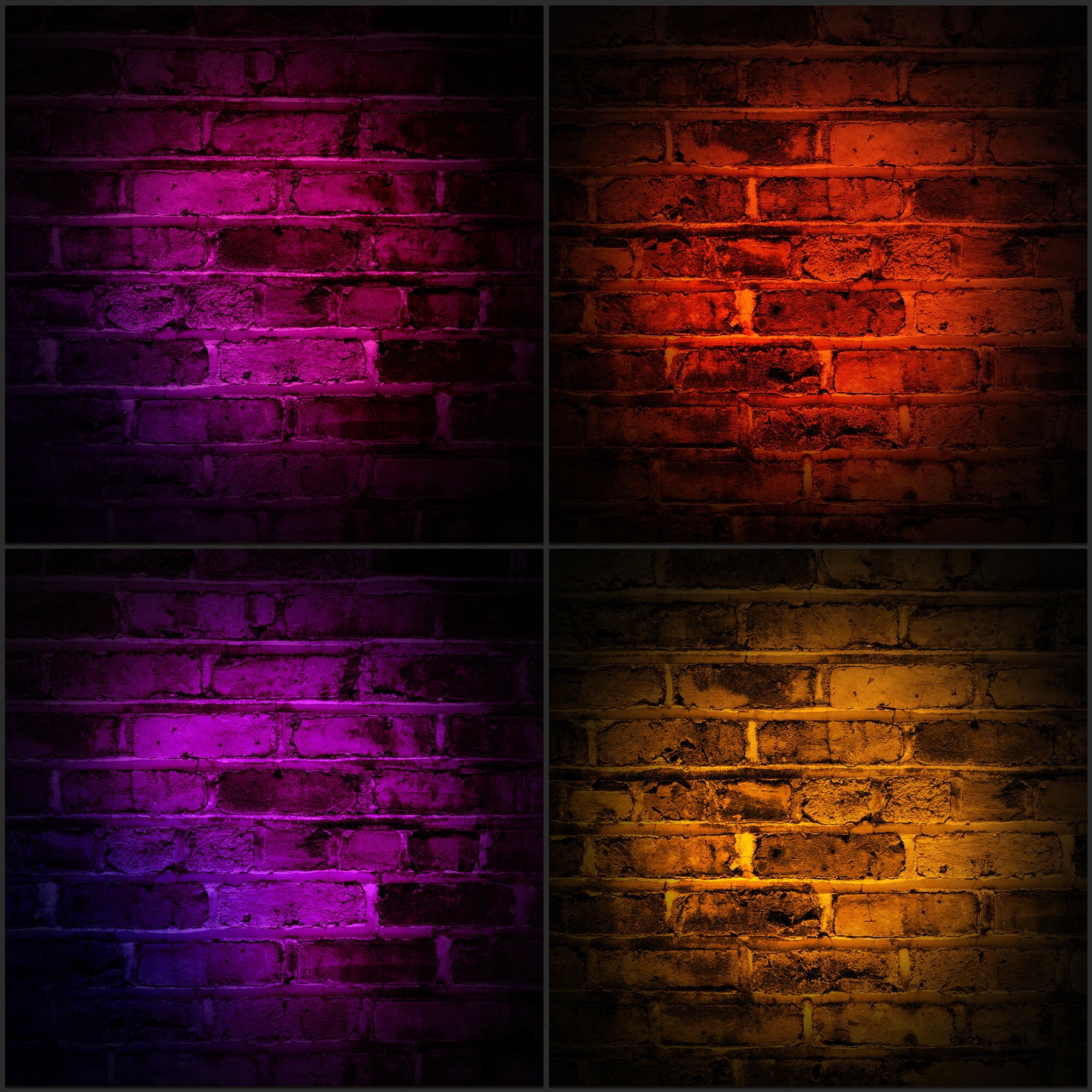 Neon brick digital paper clipart Neon brick wallpaper Neon | Etsy