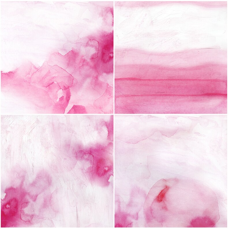 Pink Watercolor Ombre Digital Papers Watercolor Wallpaper - Etsy