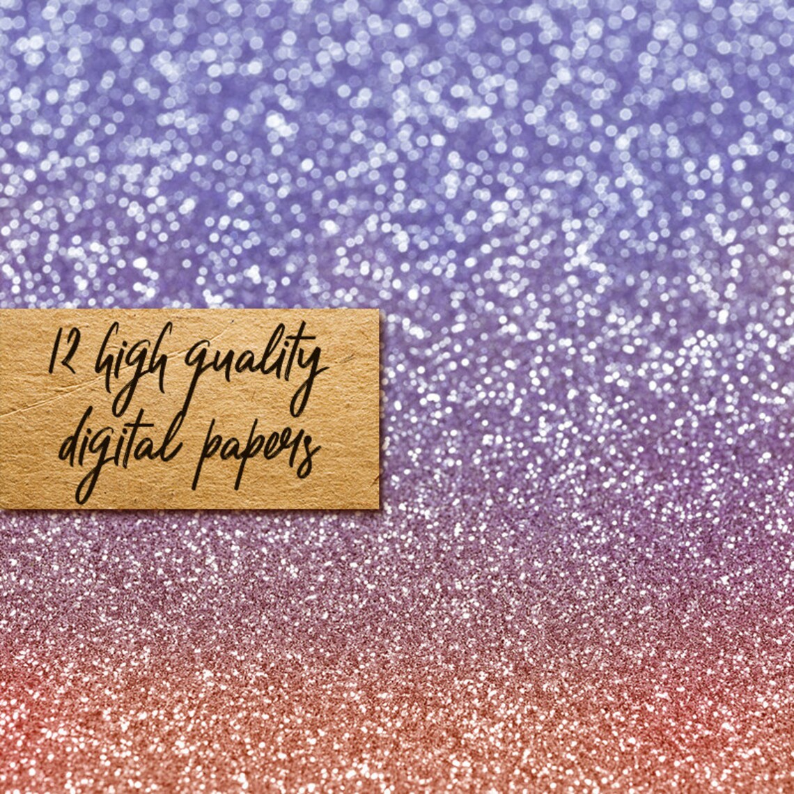 Glitter Digital Paper Clipart Metallic Digital Papers - Etsy