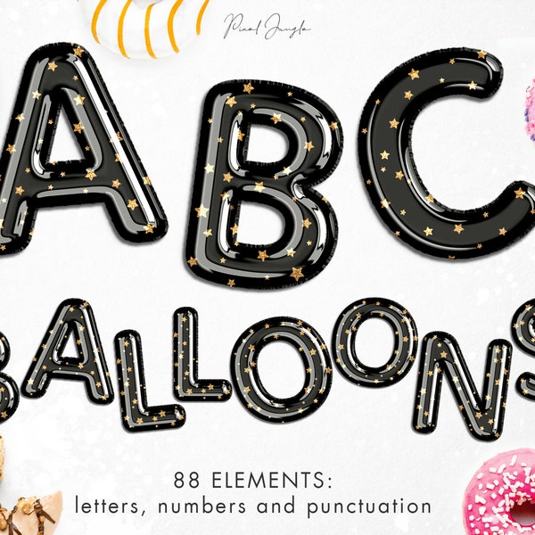 Alphabet Balloons - Etsy