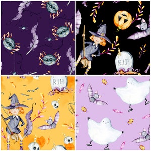 Halloween Seamless Patterns, Halloween Digital Papers, Fall Digital ...
