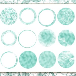 Metallic Circles Clipart, Gold Foil Circles, Mint Green Circles, Pink ...