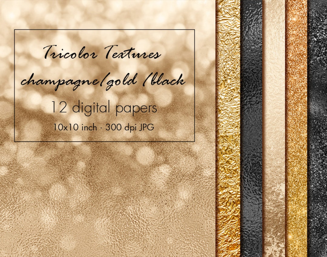 Abstract Textures Clipart, Champagne Beige Digital Paper, Gold Digital ...