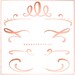 Rose Gold Monogram Alphabet Clipart, Wedding Rose Gold Alphabet, Floral ...