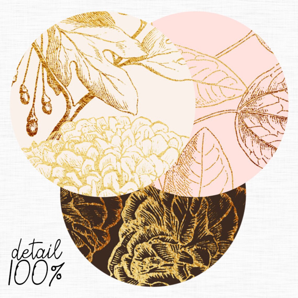 Gold Seamless Floral Digital Paper Seamless Background Gold - Etsy