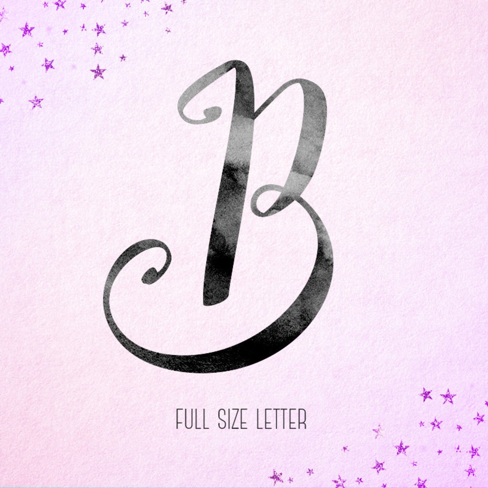 Black Watercolor Alphabet Clipart Black Font Black Alphabet - Etsy