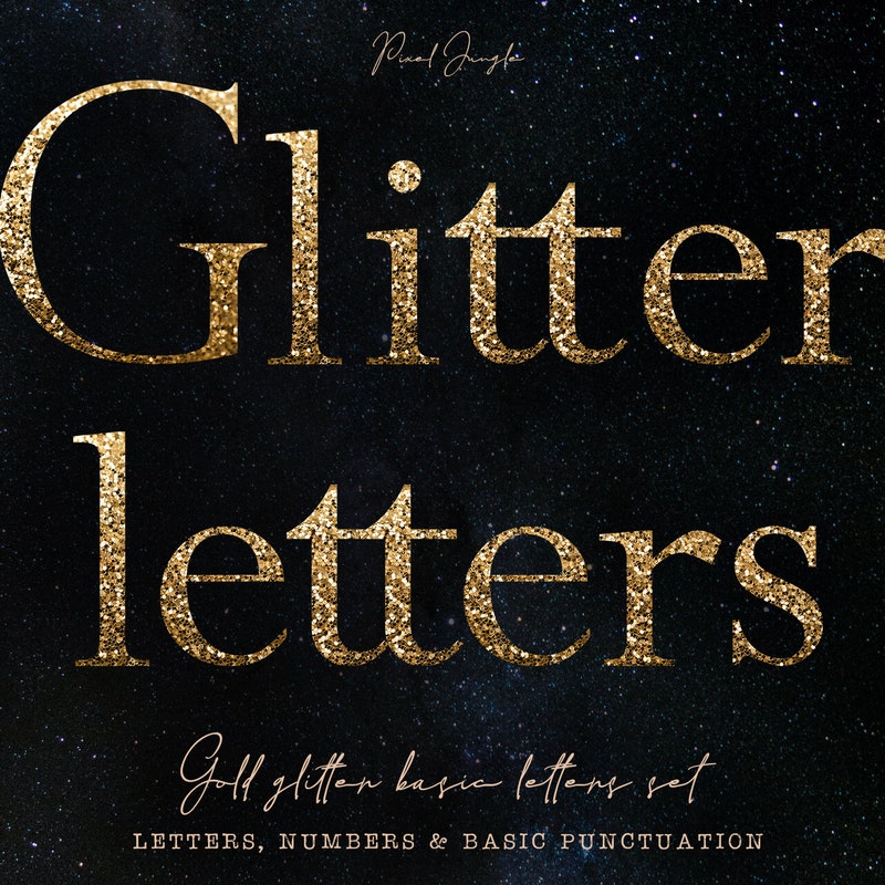 Glitter Letters - Etsy