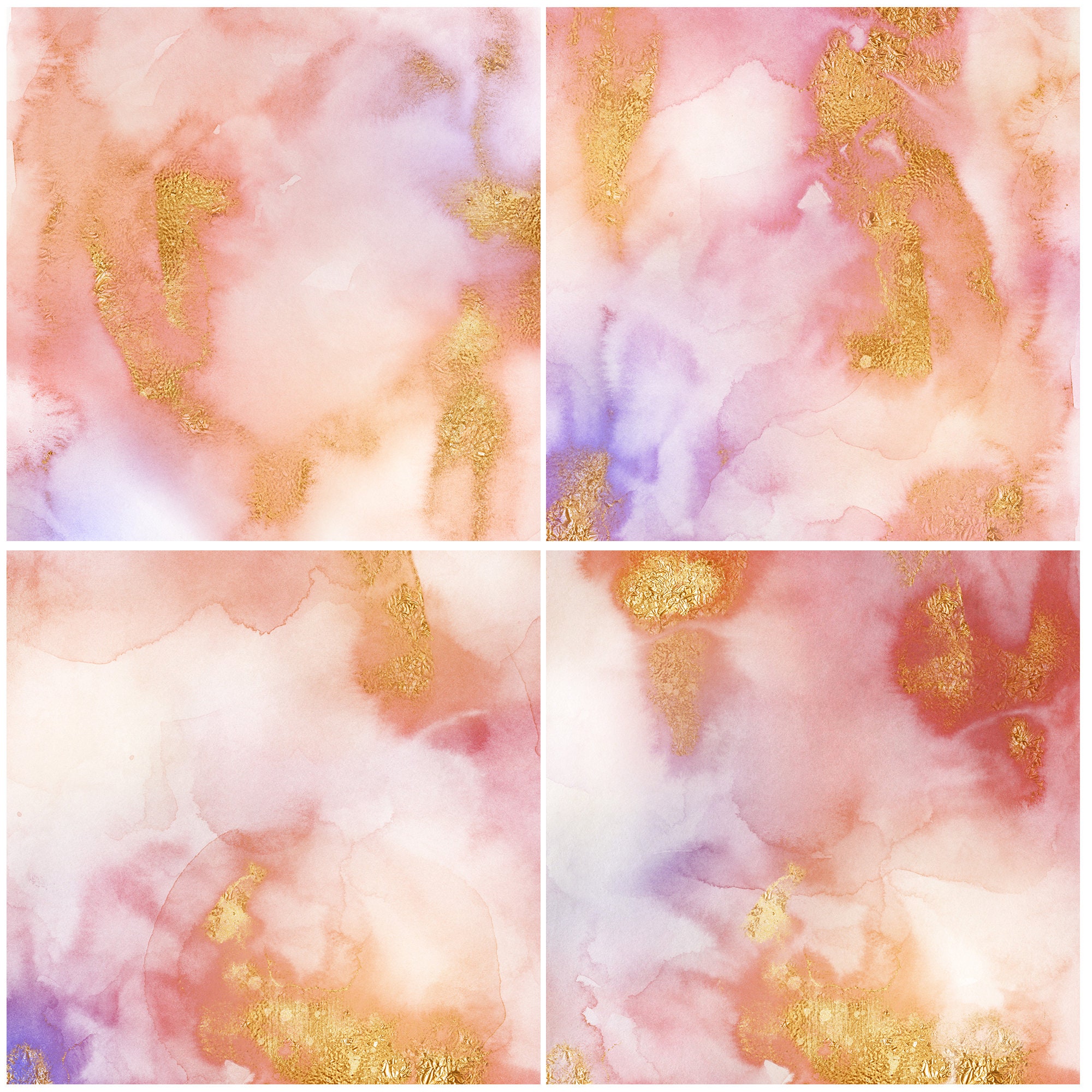 Watercolor Digital Paper With Gold Paint Splatters Watercolor - Etsy