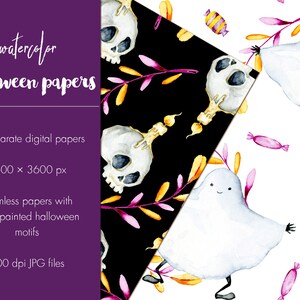 Halloween Seamless Patterns, Halloween Digital Papers, Fall Digital ...