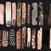 Safari Brush Strokes Clipart, Rose Gold Brush Strokes, Rose Gold Zebra ...