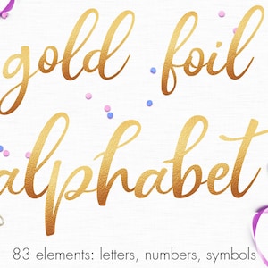 Gold Alphabet Clip Art, Gold Foil Alphabet Clipart, Gold Letters ...