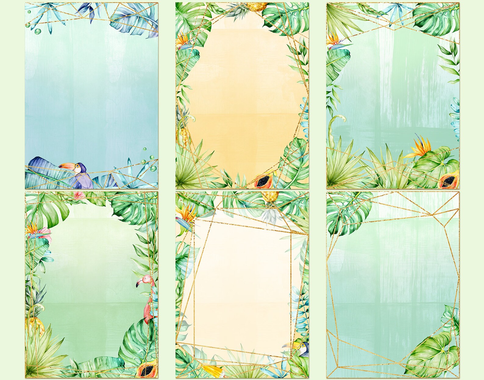 Exotic Digital Paper Pack 5x7 Papers Floral Papers Floral - Etsy