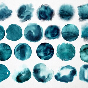 Watercolor Circles for Logo, Rose Gold Circles for Logo, Rose Gold ...