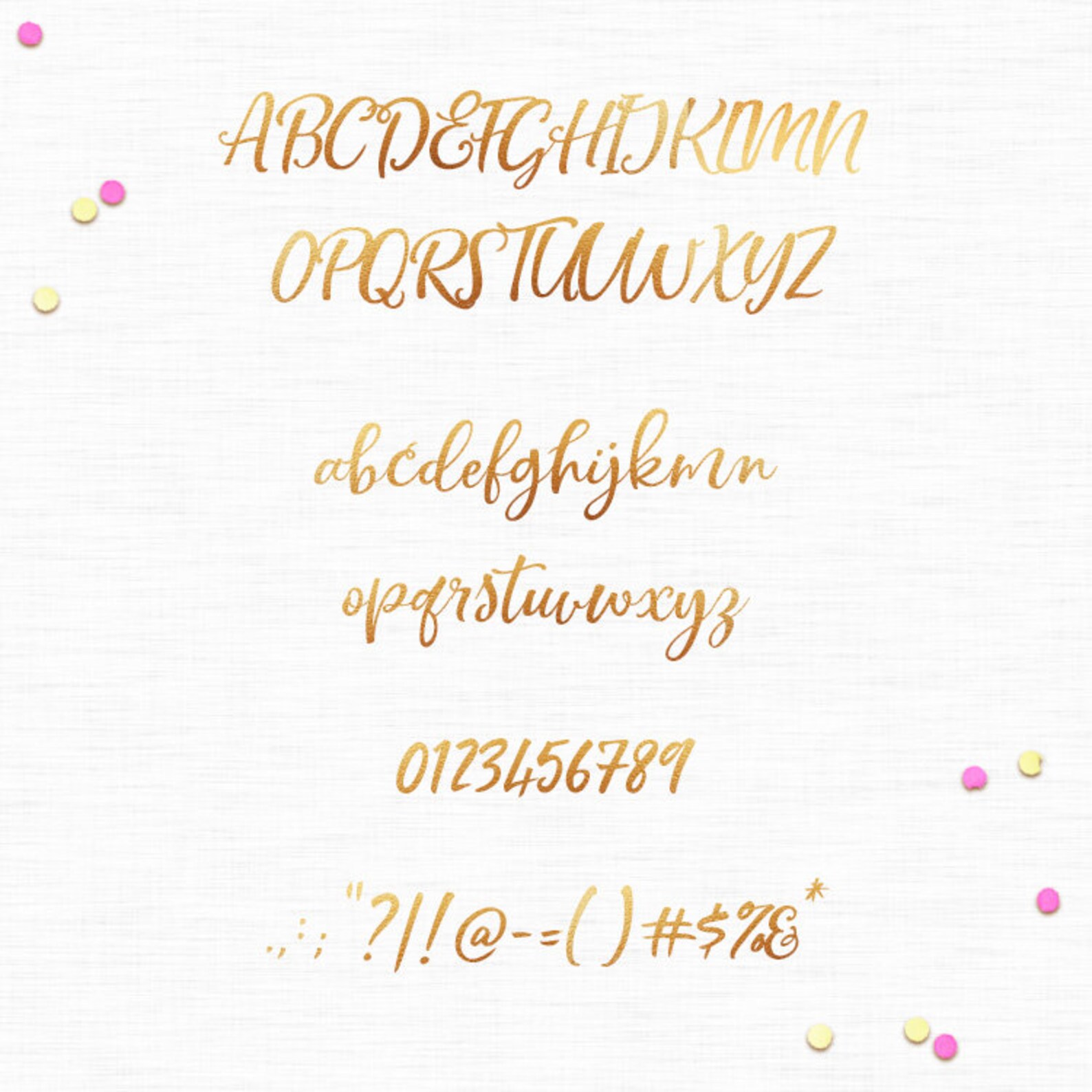 Gold Alphabet Clip Art Gold Foil Alphabet Clipart Gold | Etsy