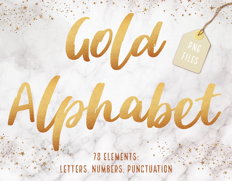 Gold Font Clipart Gold Alphabet Clipart Gold Foil Alphabet - Etsy