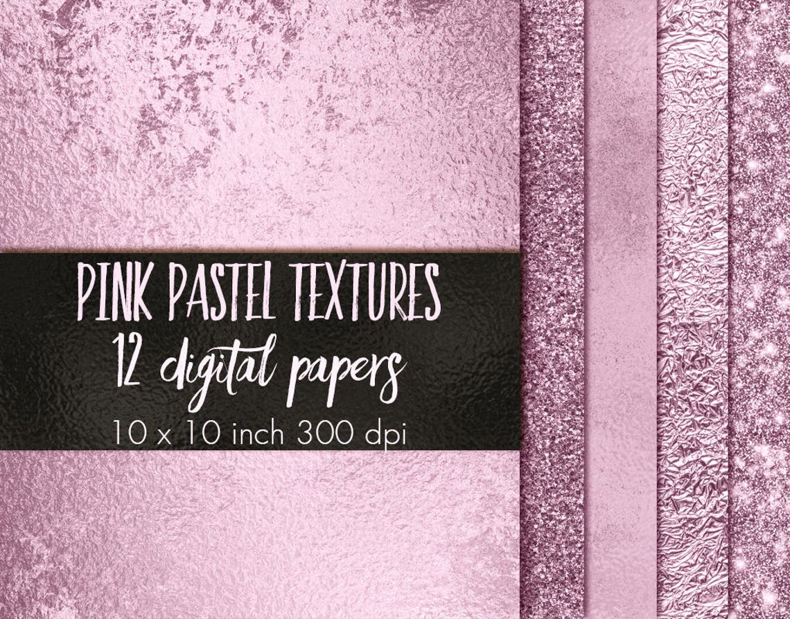 Pink Metallic Paper Pack Pink Glitter Paper Pink Patterns | Etsy
