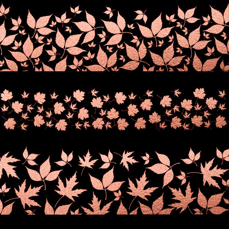Rose Gold Leaf Overlays Rose Gold Leaves Clipart Autumn Clip - Etsy