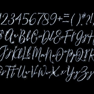 Sparklers Letters Clipart, Sparklers Alphabet Clipart, Sparklers Font ...