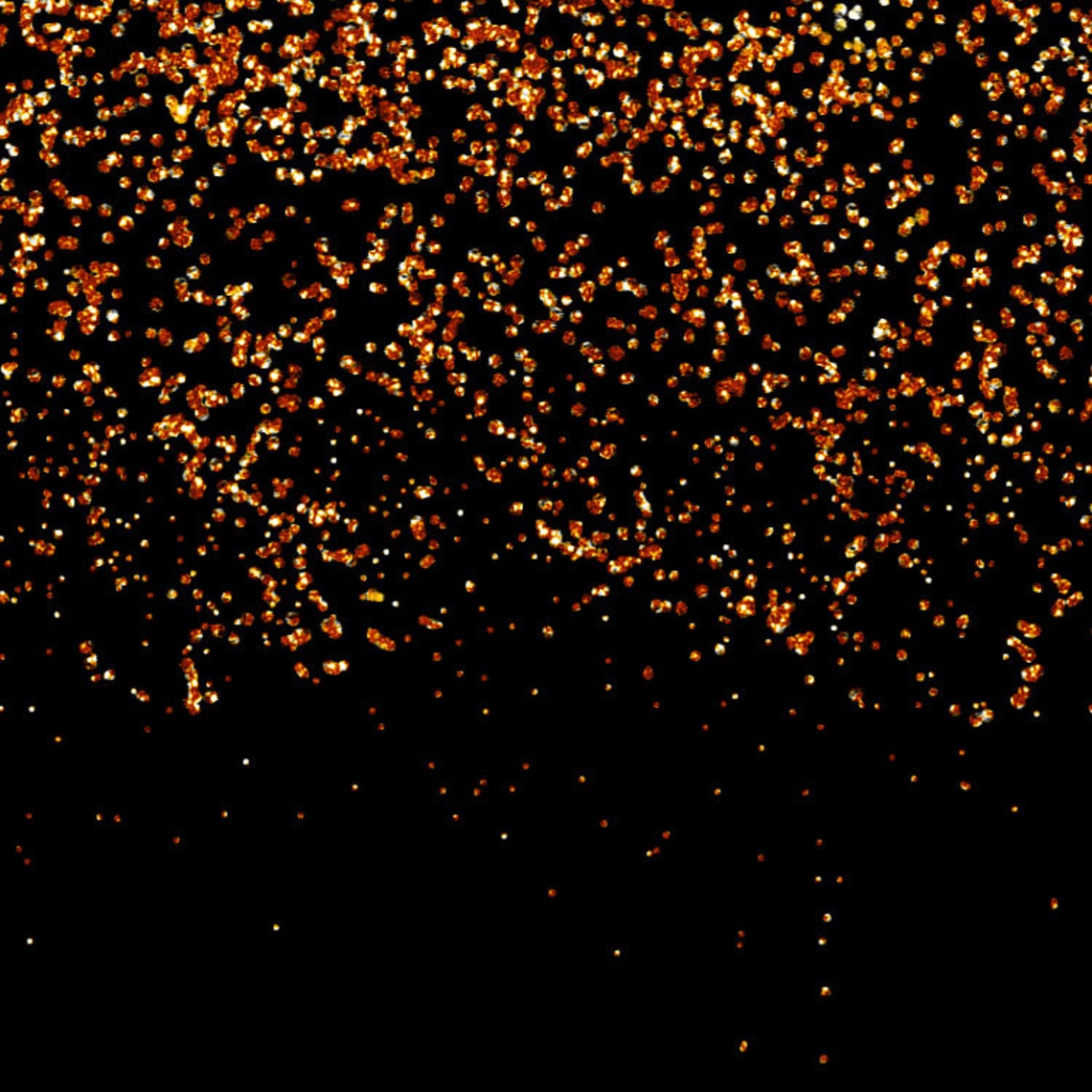 Copper Confetti Borders Clipart Confetti Clip Art Copper - Etsy