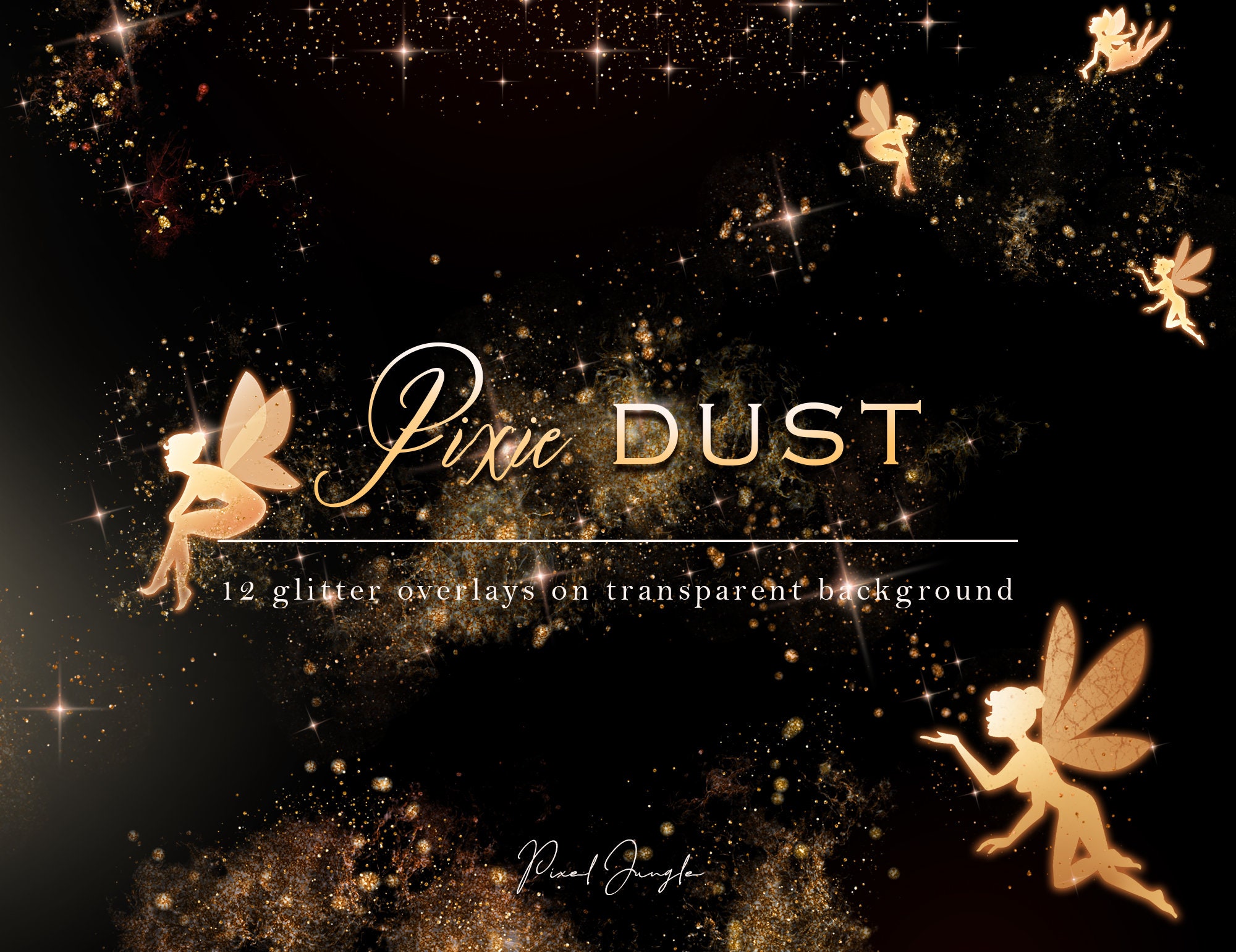 Gold Pixie Dust Background