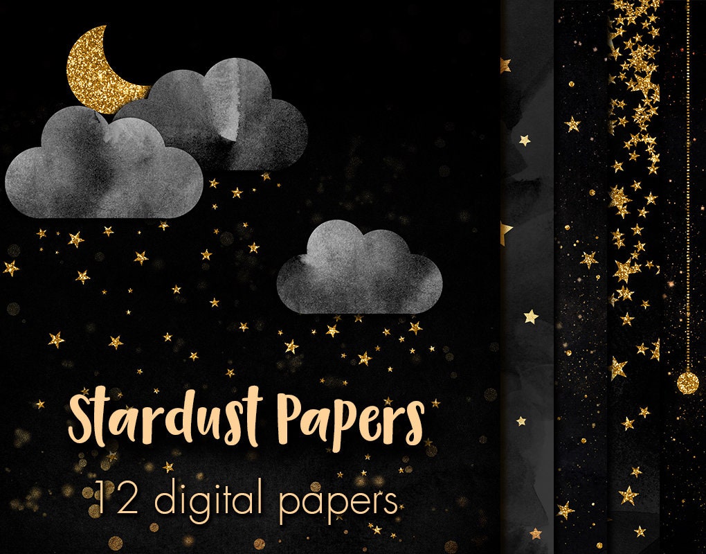 Night Sky Digital Paper Clipart Stardust Paper Night Sky - Etsy Canada